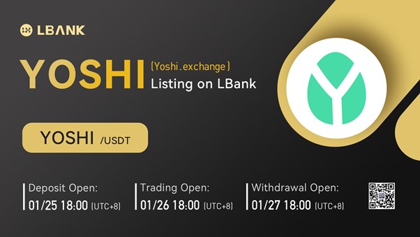 LBank Exchange Will List Yoshi.exchange (YOSHI) on January 26, 2022 | NewsBTC en español