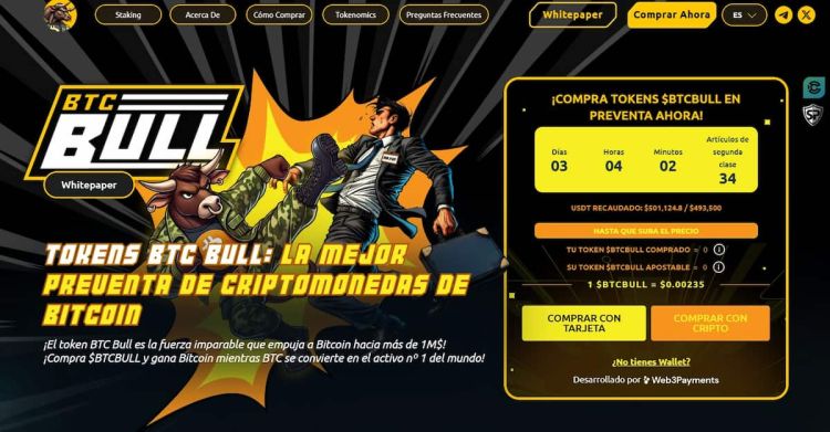 BTC Bull: la nueva memecoin que recompensa con Bitcoins