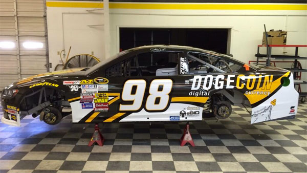 Here's a Look at the Completed Dogecoin Race Car, the 'Dogecar'