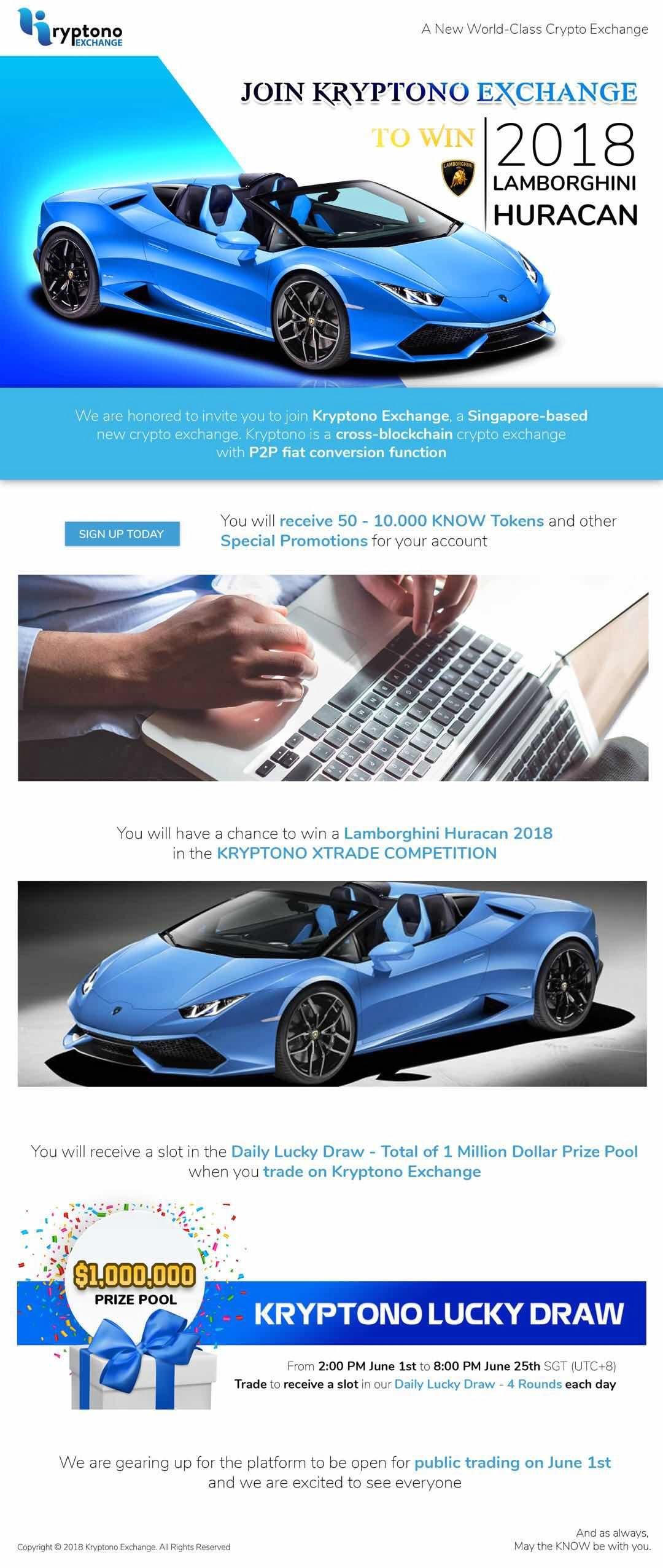 Kryptono Exchange to Reward Top Traders This June With XTrade Competition | NewsBTC