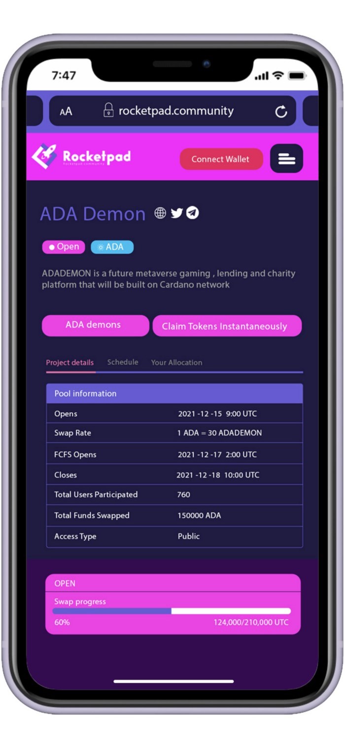Cardano Based Rocketpad Releases The First Glance of its IDO Launchpad ...