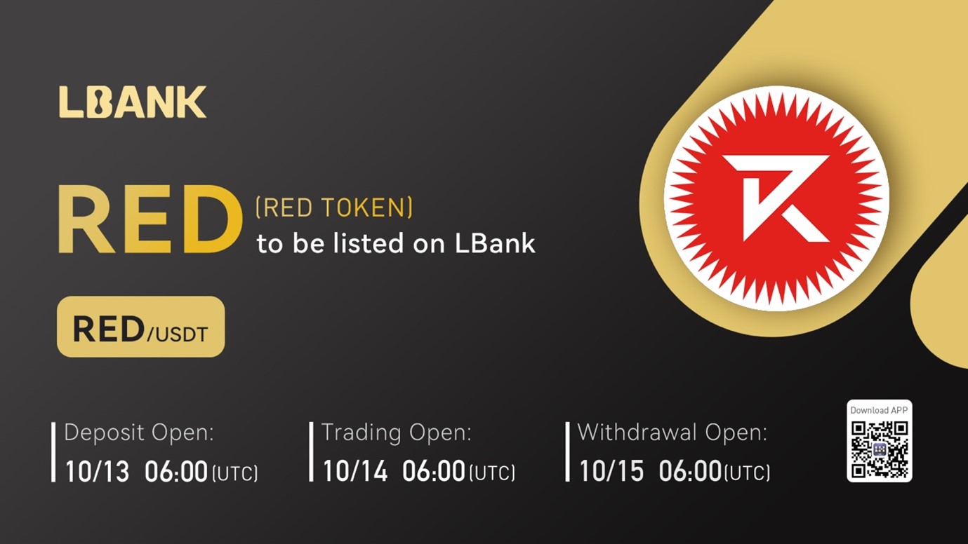 RED TOKEN (RED) Is Now Available for Trading on LBank Exchange | NewsBTC