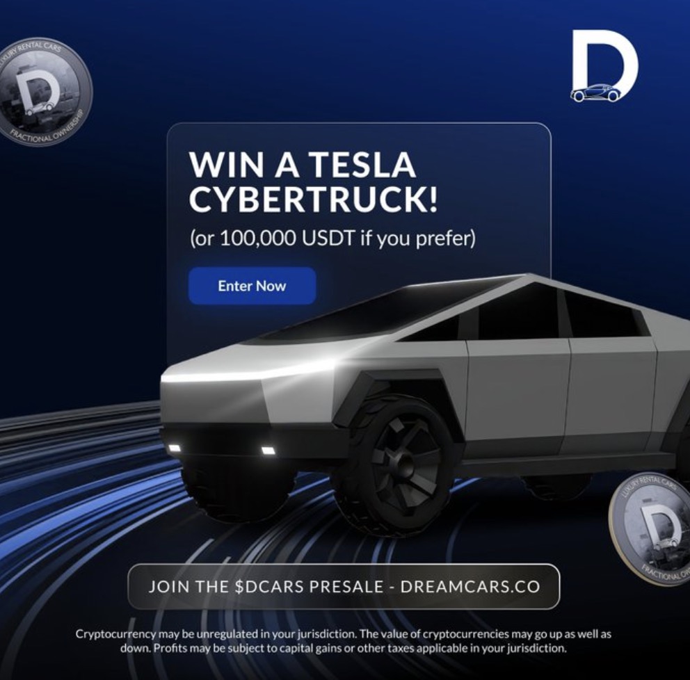 Win a Tesla Cybertruck: Dreamcars Launches Luxury Car Investment ...