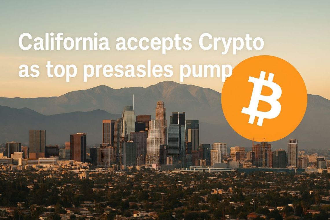 California State to Accept Crypto, Top Presales to Pump?
