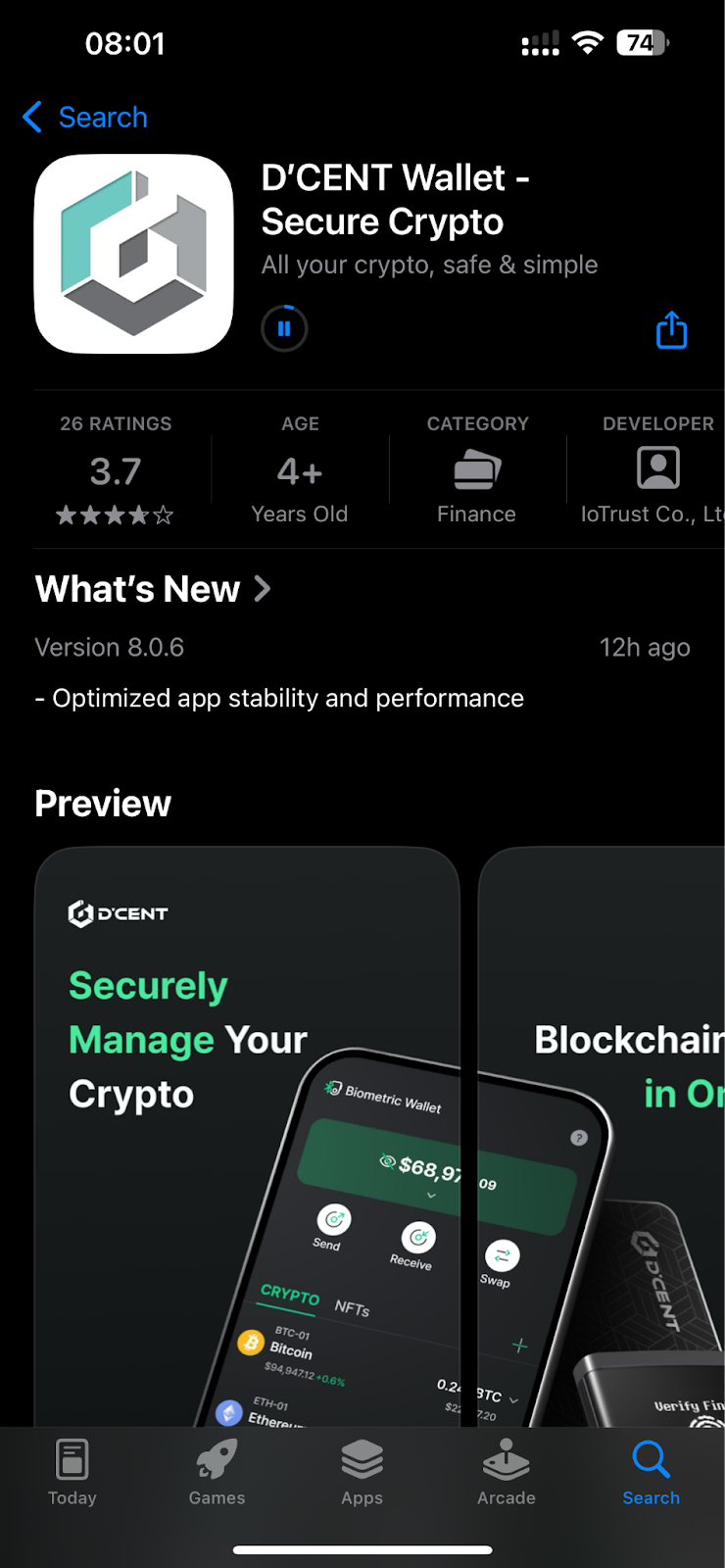 D’CENT Wallet Review – Biometric Security, Price & Features