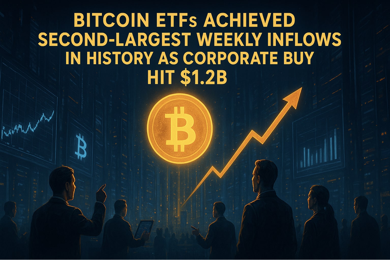 Bitcoin ETFs Achieved Second-Largest Weekly Inflows in History as Corporate Buying Hit $1.2B