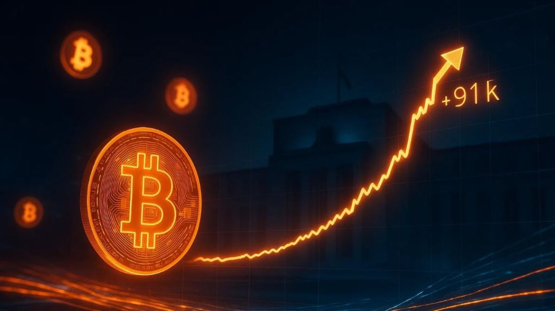 ビットコイン 今後の価格予測：FRB利下げ期待で9.1万ドル回復し10万ドルへ？