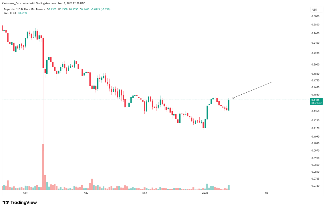 Dogecoin Bulls Don’t Celebrate Too Early: This Level Still Must Fall
